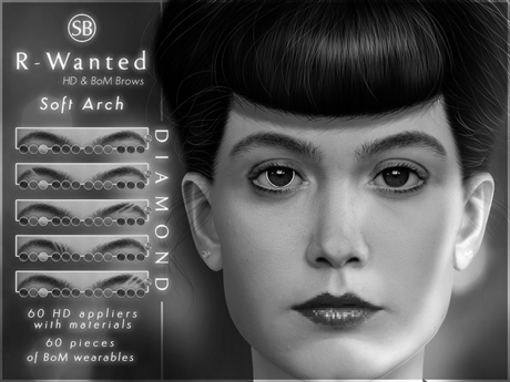 Second Life Marketplace - Eyebrows, LeLutka Evox: R.Wanted.SoftArch::DEMO